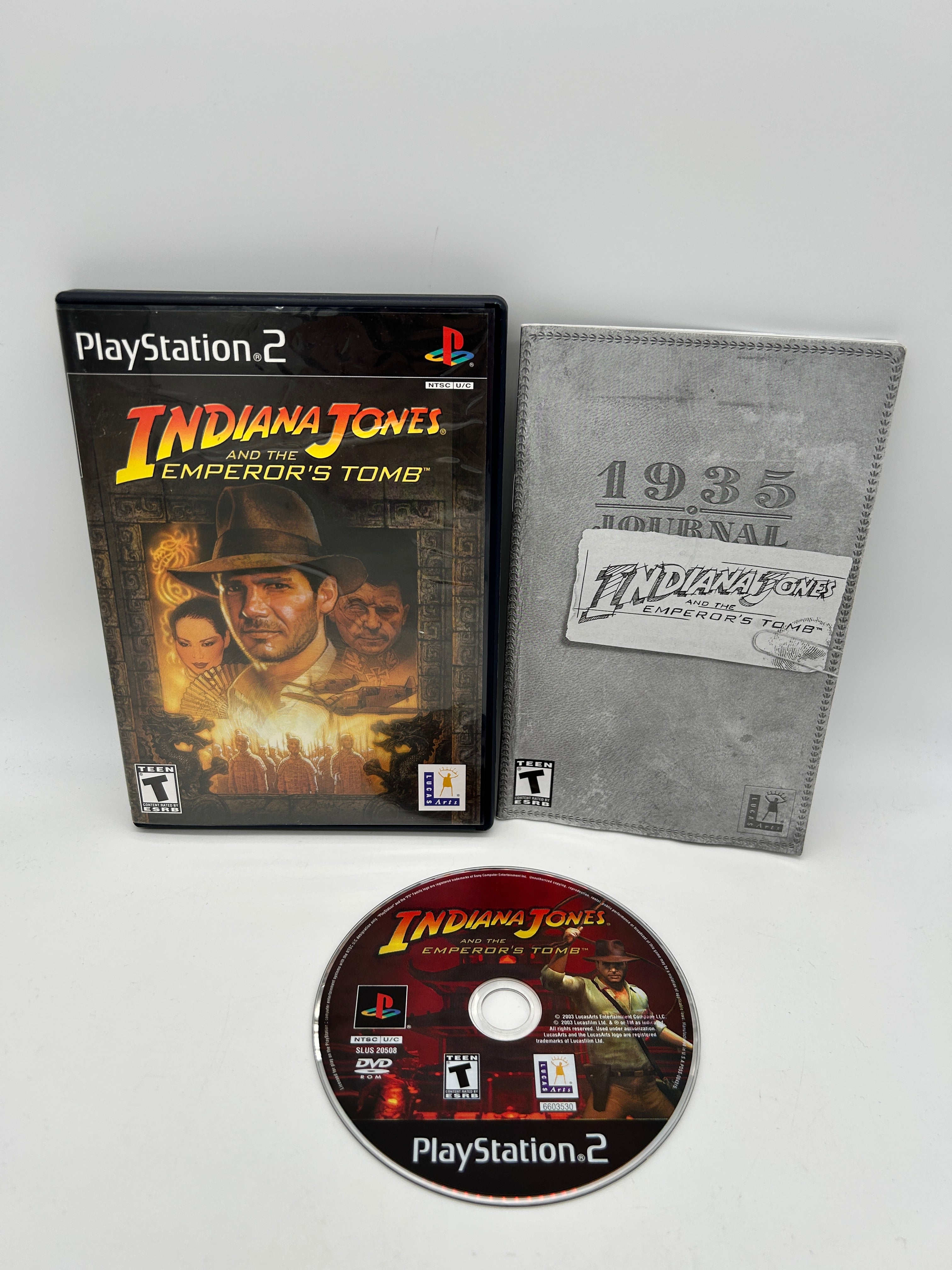 SONY PLAYSTATiON 2 [PS2] | iNDiANA JONES AND THE EMPERORS TOMB – PiXEL-RETRO.COM
