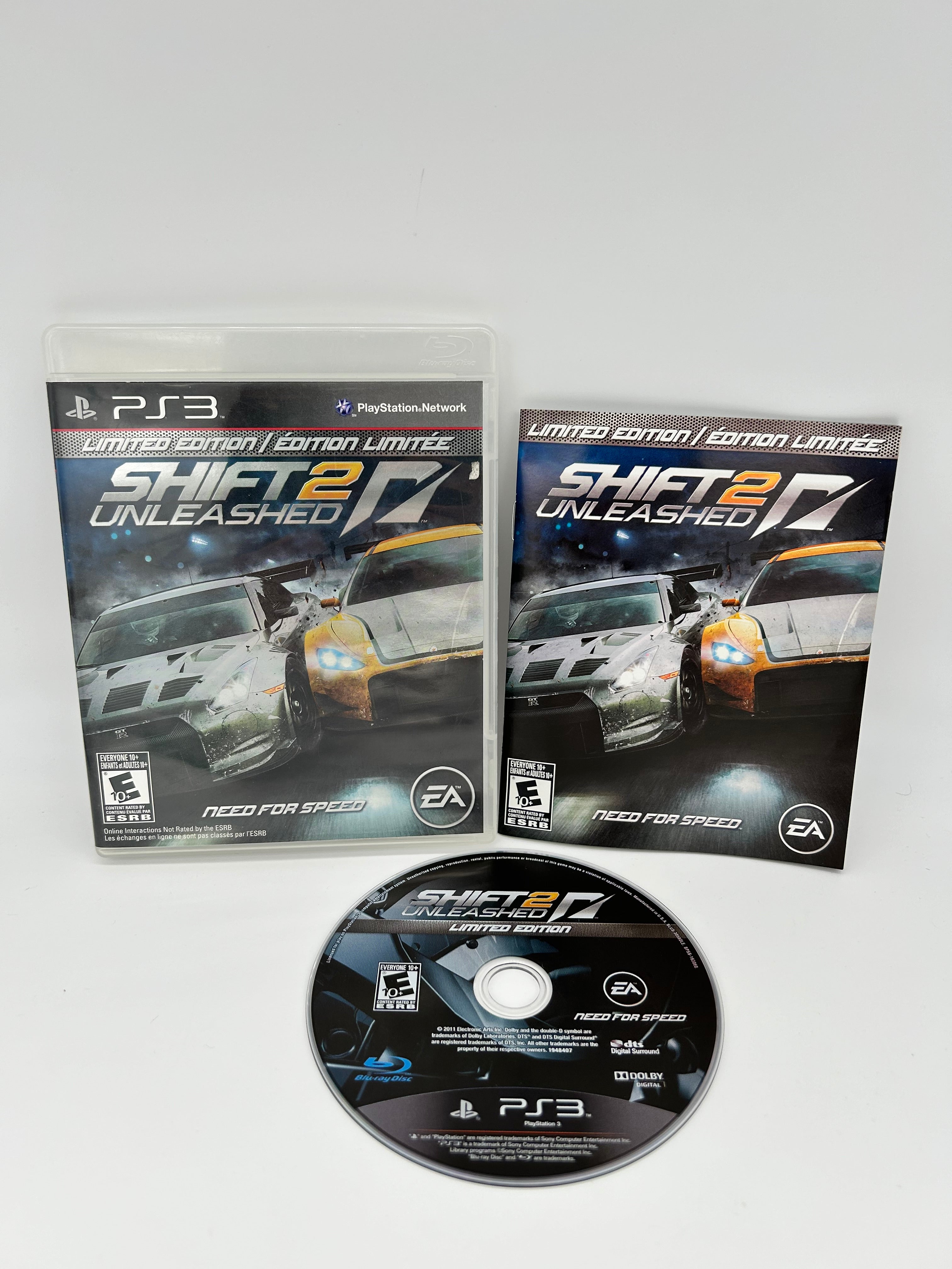PLAYSTATiON 3 PS3 SHiFT 2 UNLEASHED NEED FOR SPEED LIMITED EDiTiON ...