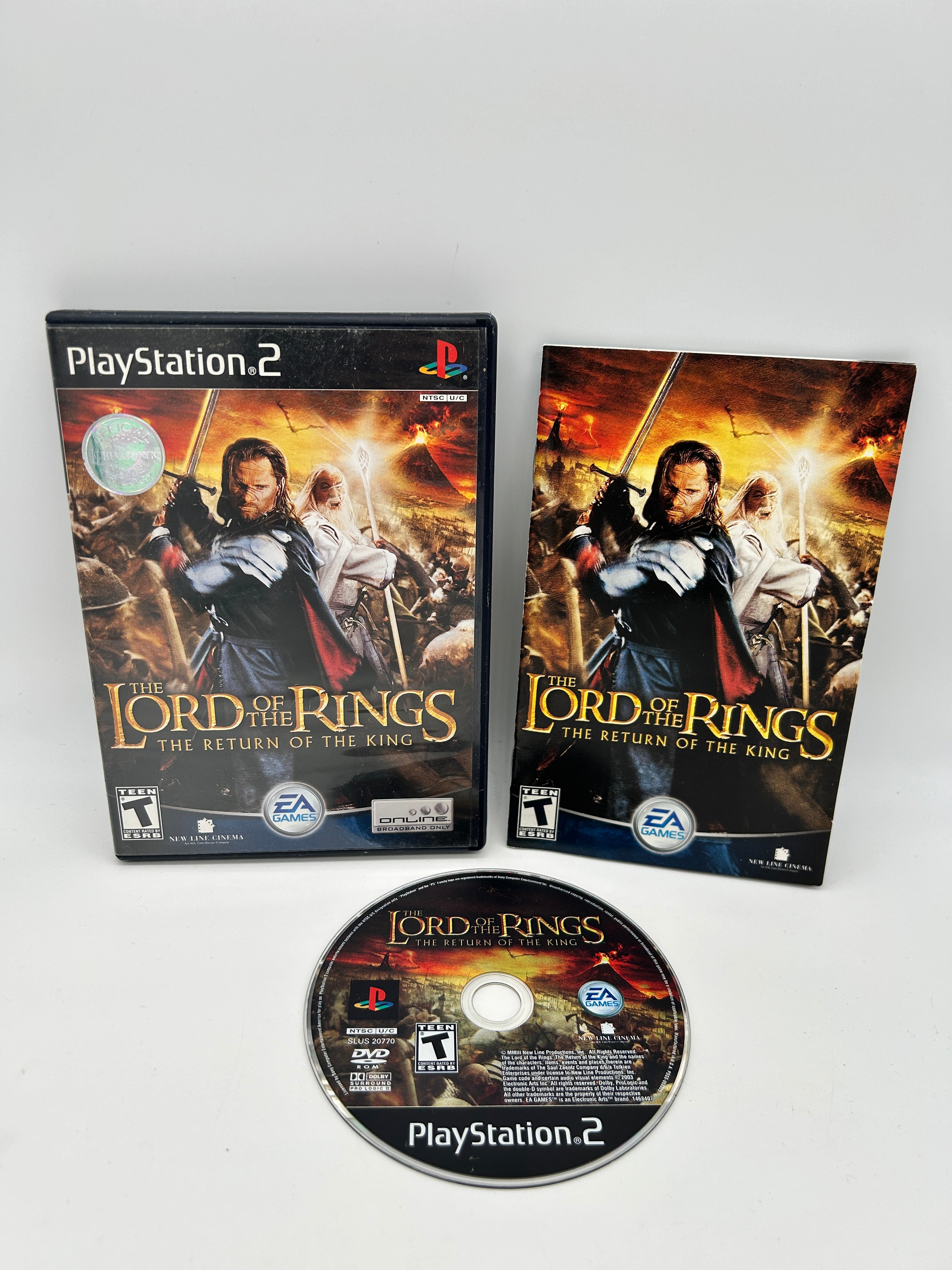 SONY PLAYSTATiON 2 [PS2] THE LORD OF THE RiNGS THE RETURN OF THE KiNG ...