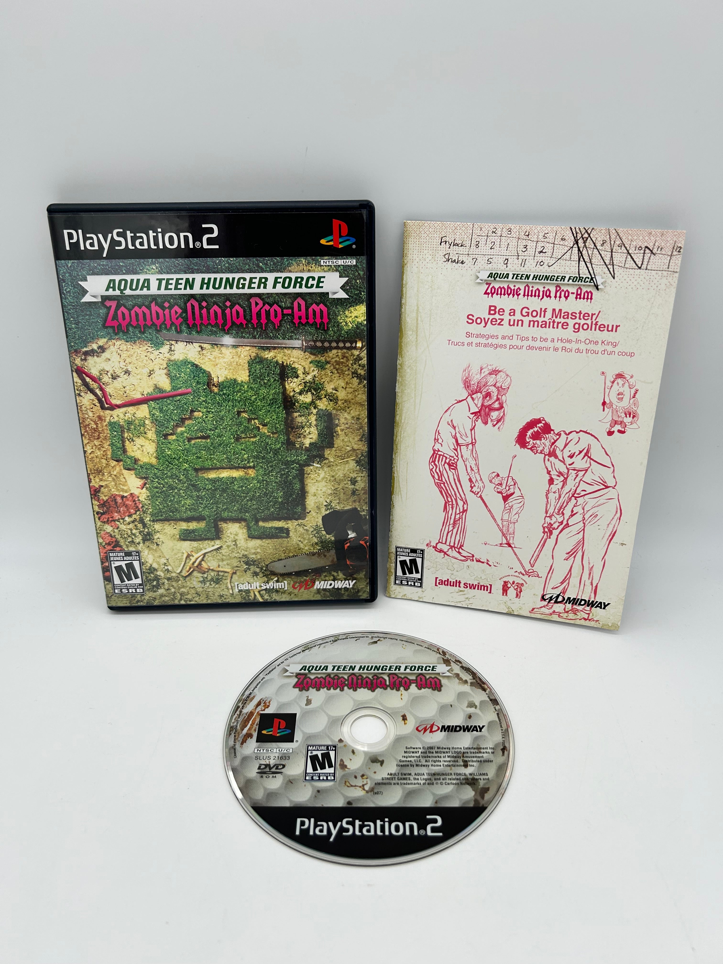 SONY PLAYSTATiON 2 [PS2] | AQUA TEEN HUNGER FORCE ZOMBiE NiNJA PRO-AM ...