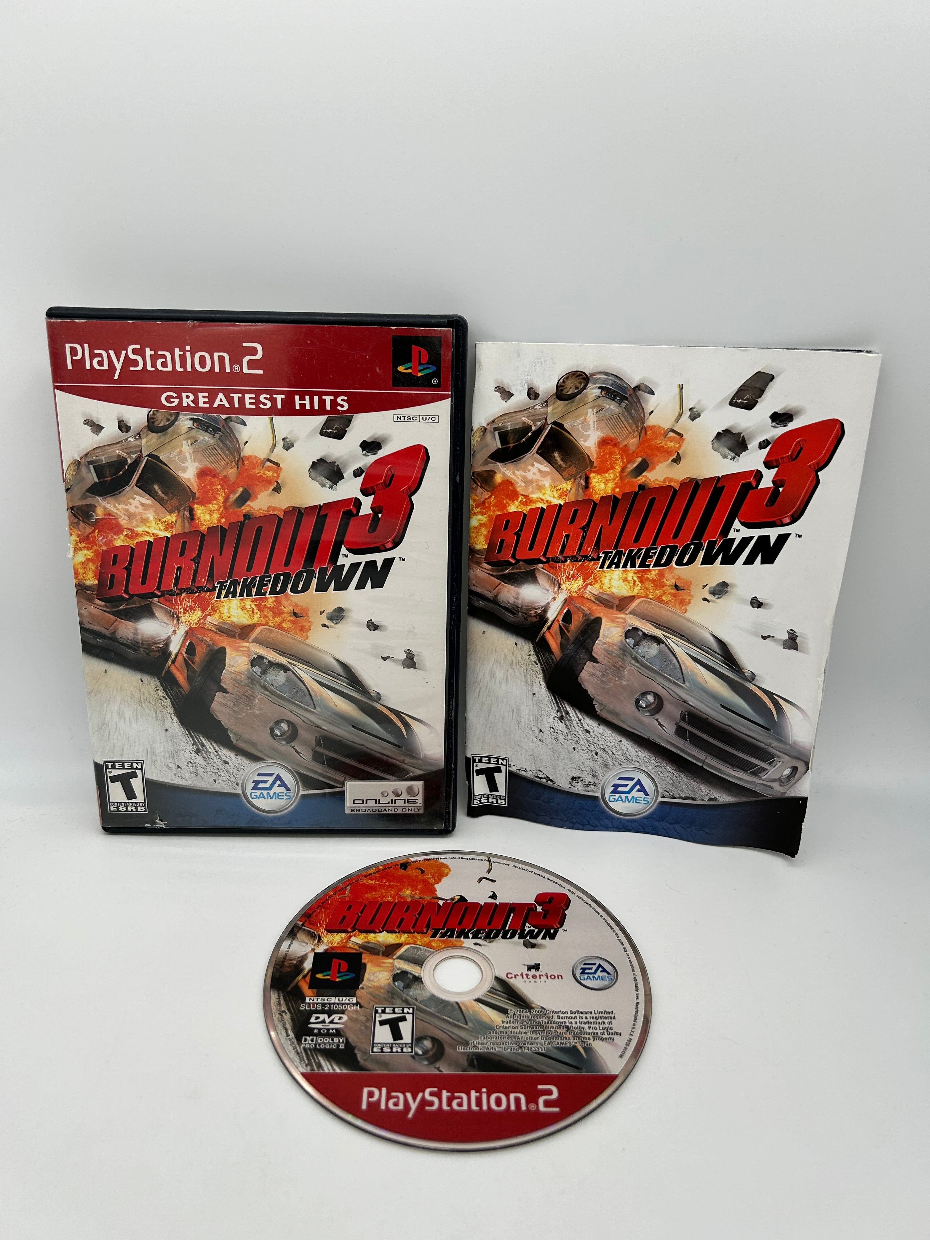 SONY PLAYSTATiON 2 [PS2] | BURNOUT 3 TAKEDOWN | GREATEST HiTS – PiXEL ...