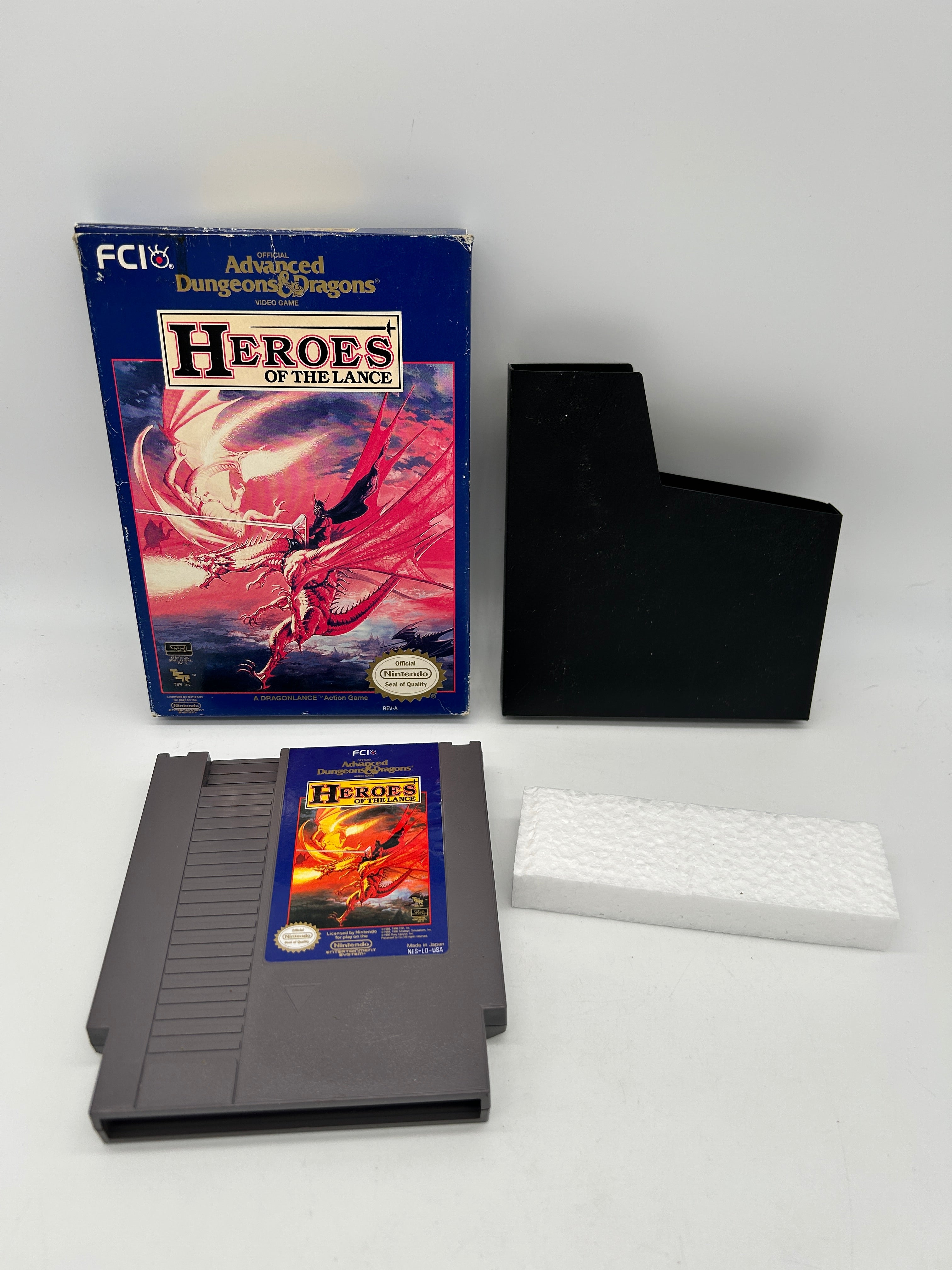 NiNTENDO NES ORiGiNAL ADVANCED DUNGEONS & DRAGONS HEROES OF THE LANCE ...
