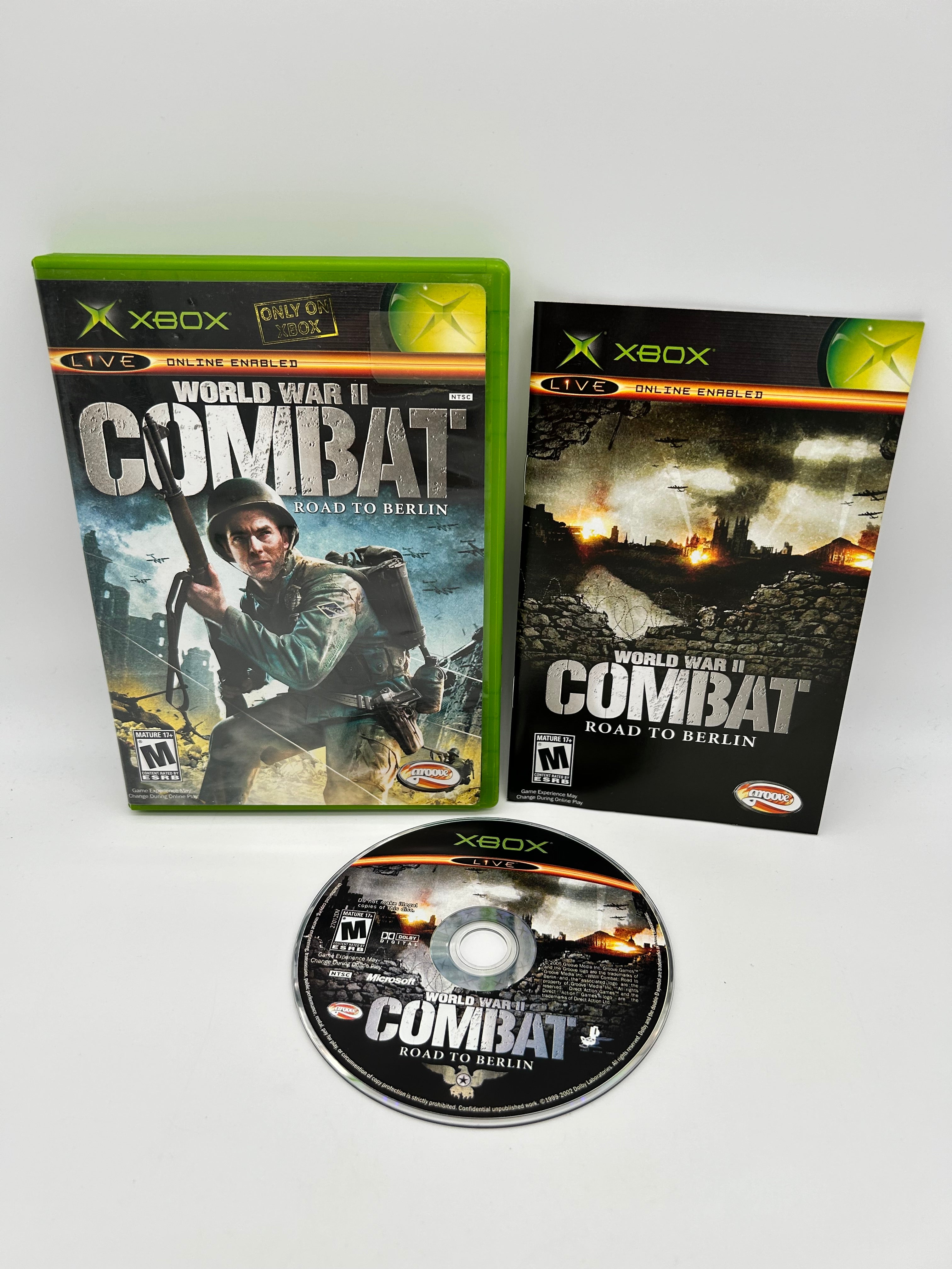 MiCROSOFT XBOX ORiGiNAL | WORLD WAR II COMBAT ROAD TO BERLiN – PiXEL ...