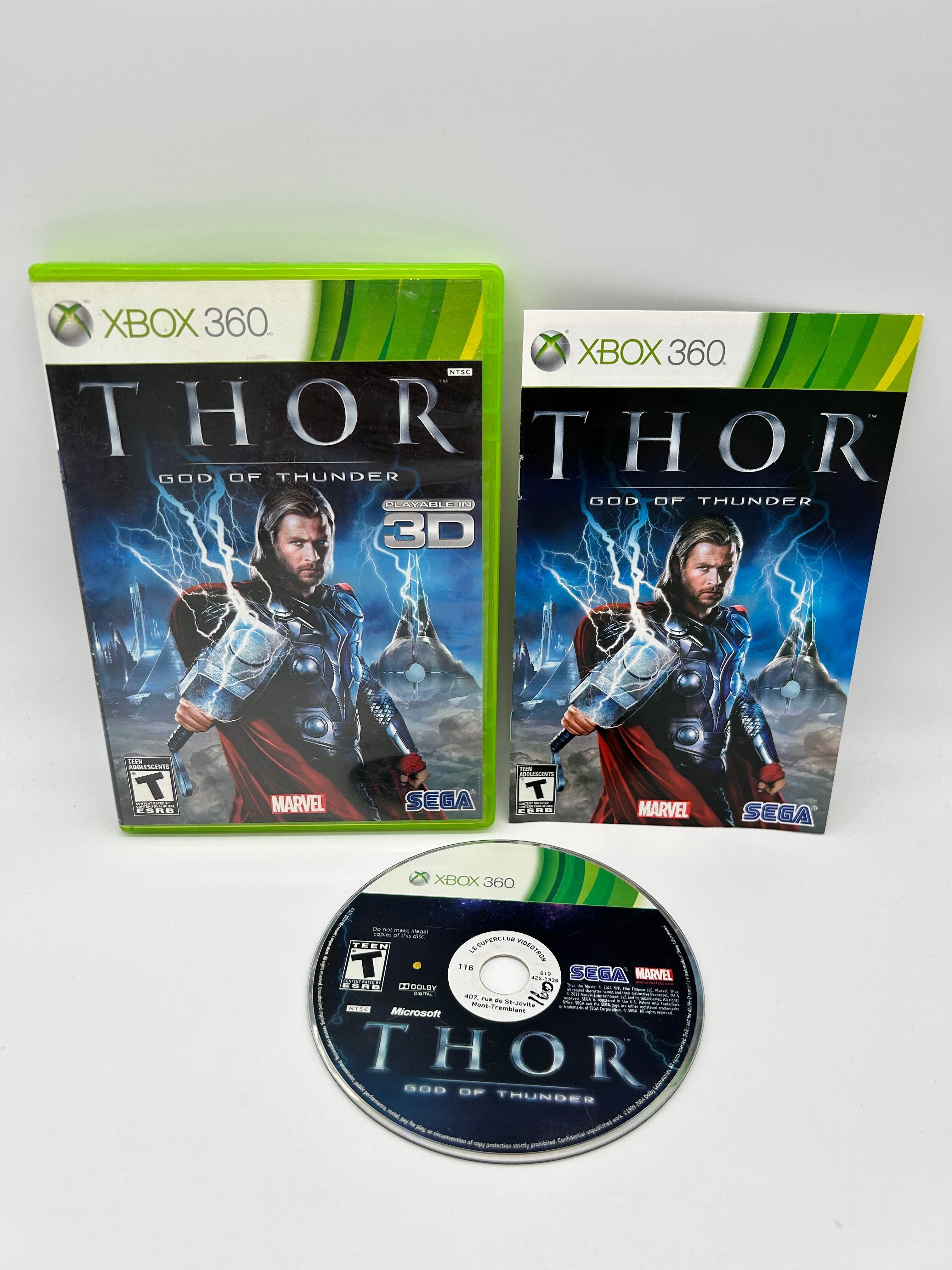 Microsoft XBOX 360 | THOR GOD OF THUNDER – PiXEL-RETRO.COM