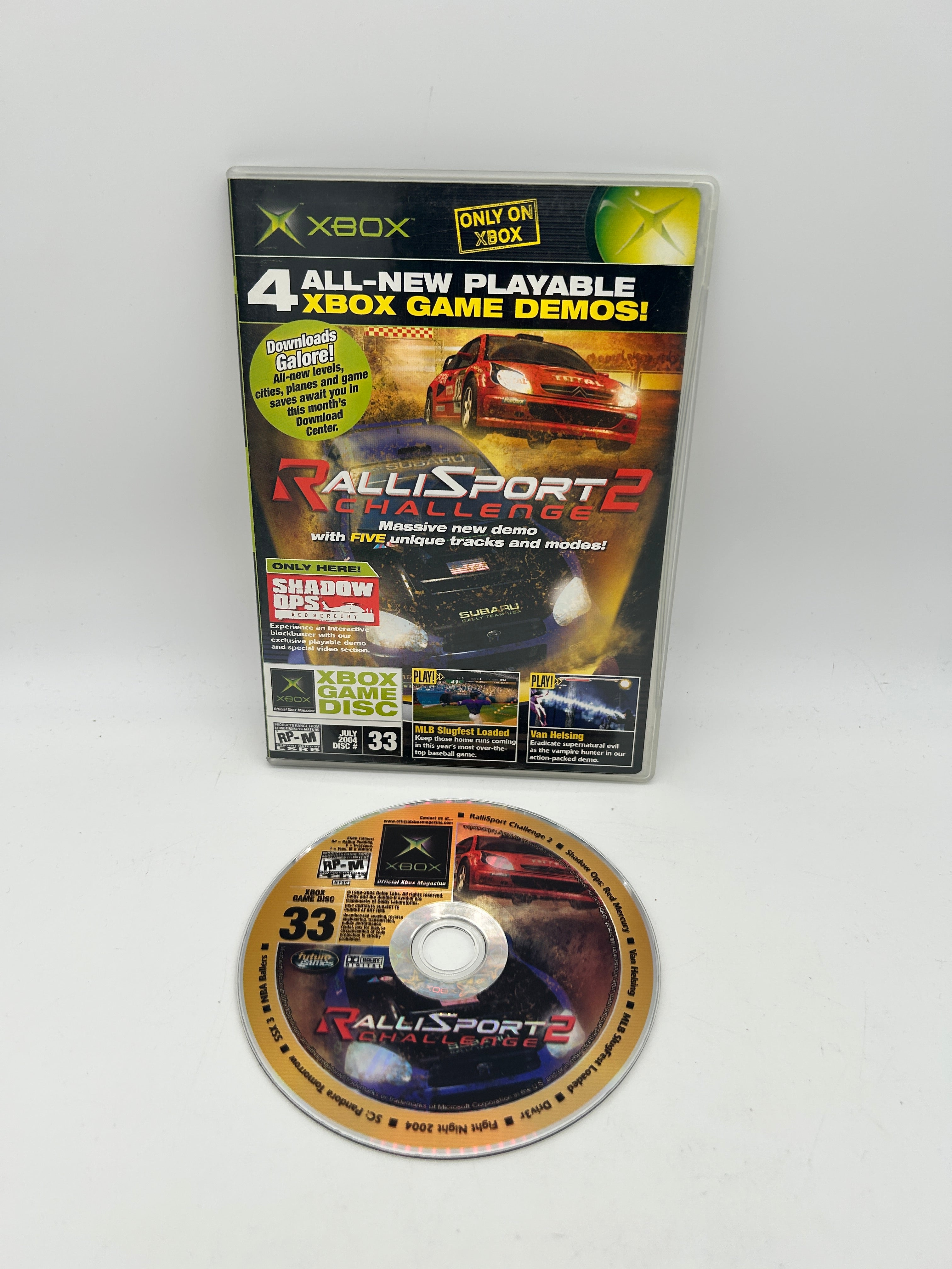 MiCROSOFT XBOX OFFiCiAL MAGAZiNE DEMO GAME DiSC CD #33 JULY 2004 ...
