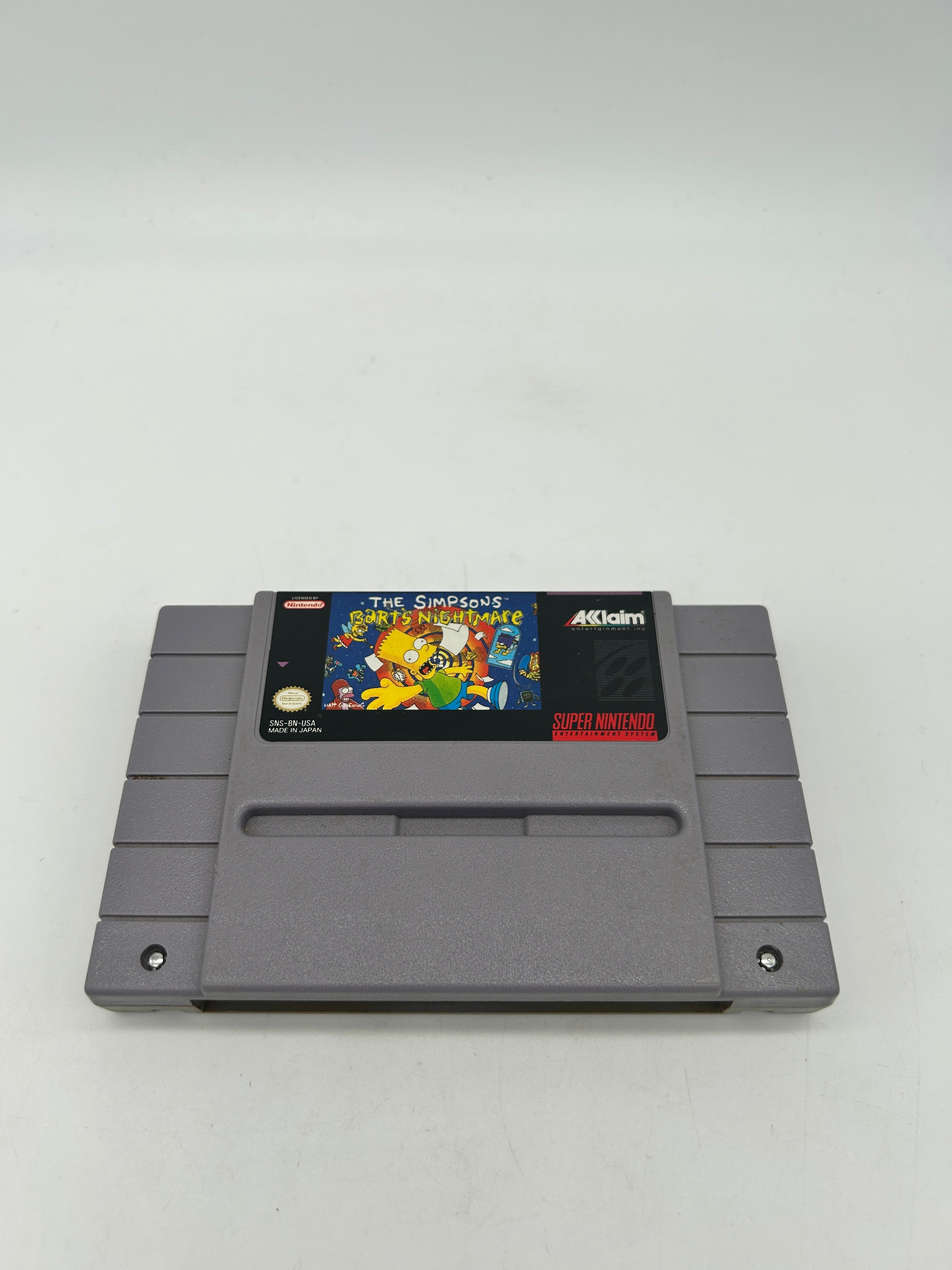 SUPER NiNTENDO [SNES] | THE SIMPSONS BARTS NiGHTMARE – PiXEL-RETRO.COM