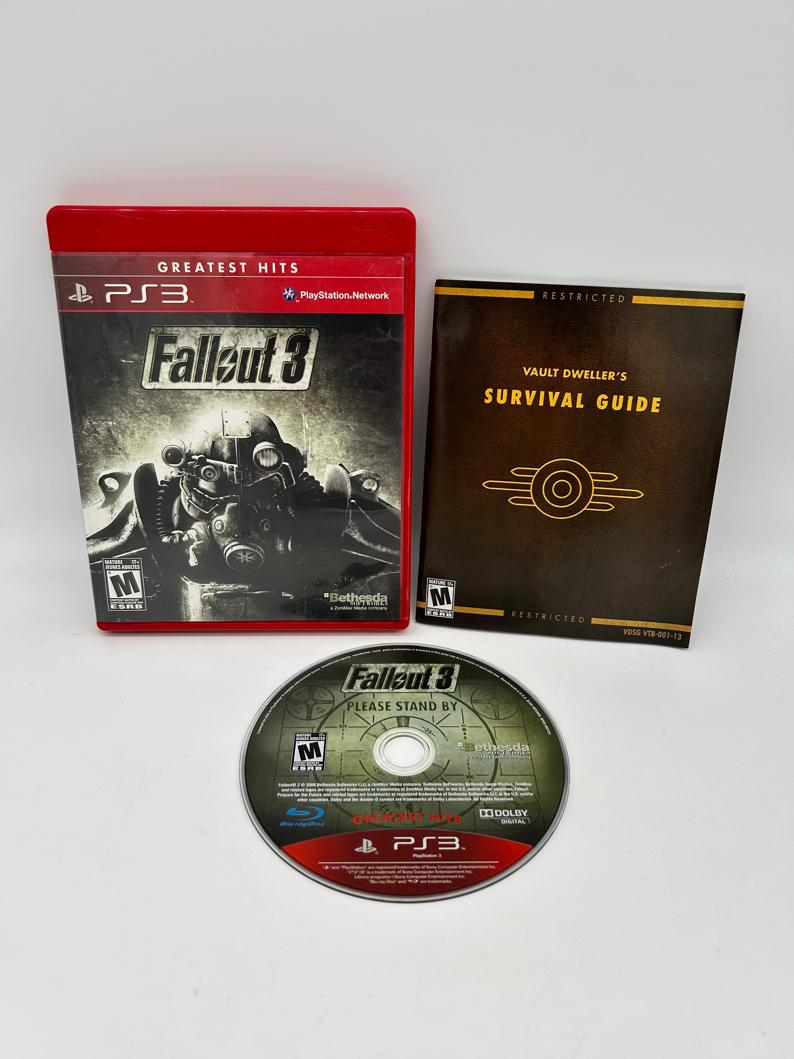 SONY PLAYSTATiON 3 [PS3] | FALLOUT 3 | GREATEST HiTS – PiXEL-RETRO.COM