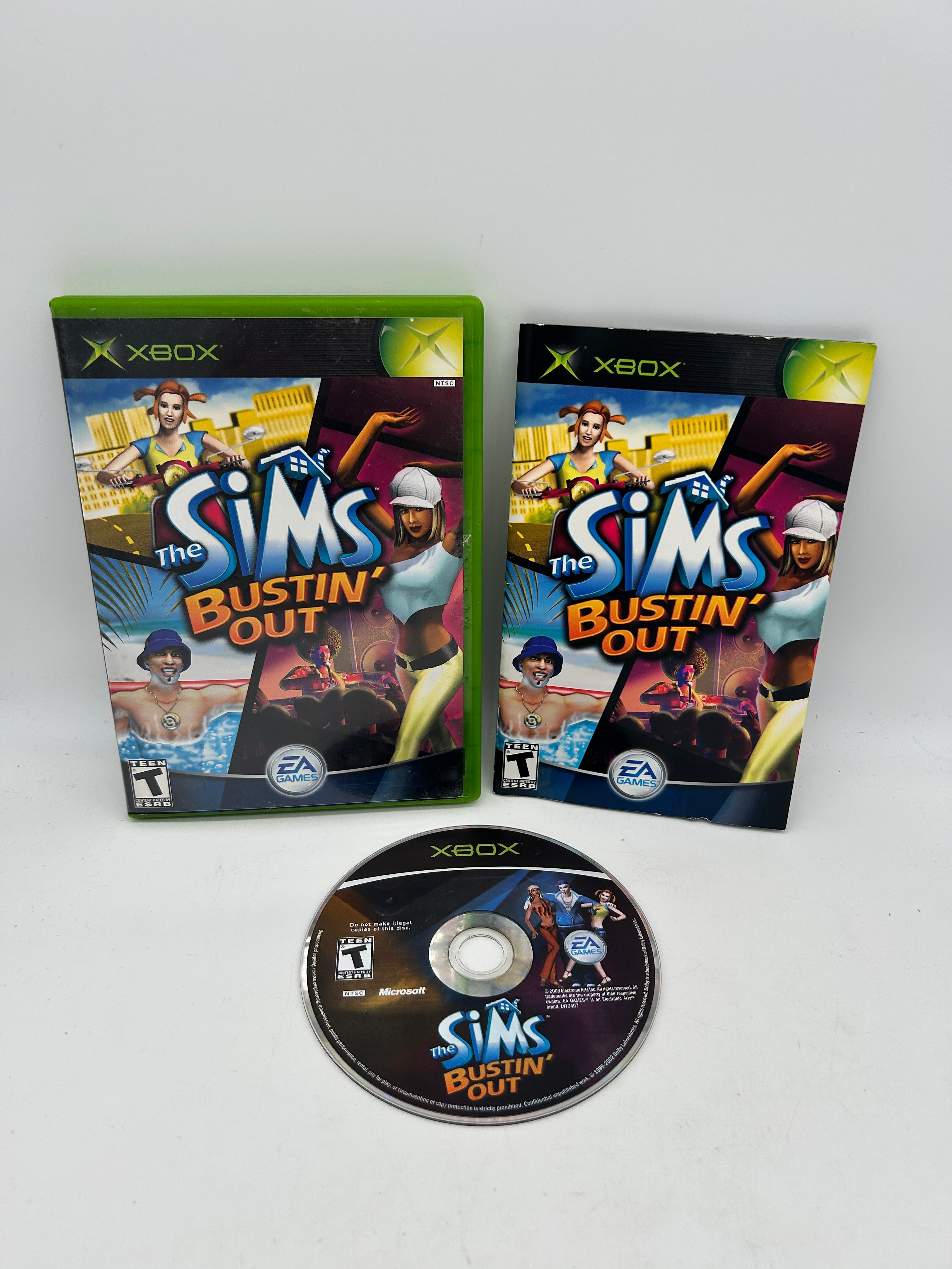 MiCROSOFT XBOX ORiGiNAL | THE SIMS BUSTiN' OUT – PiXEL-RETRO.COM