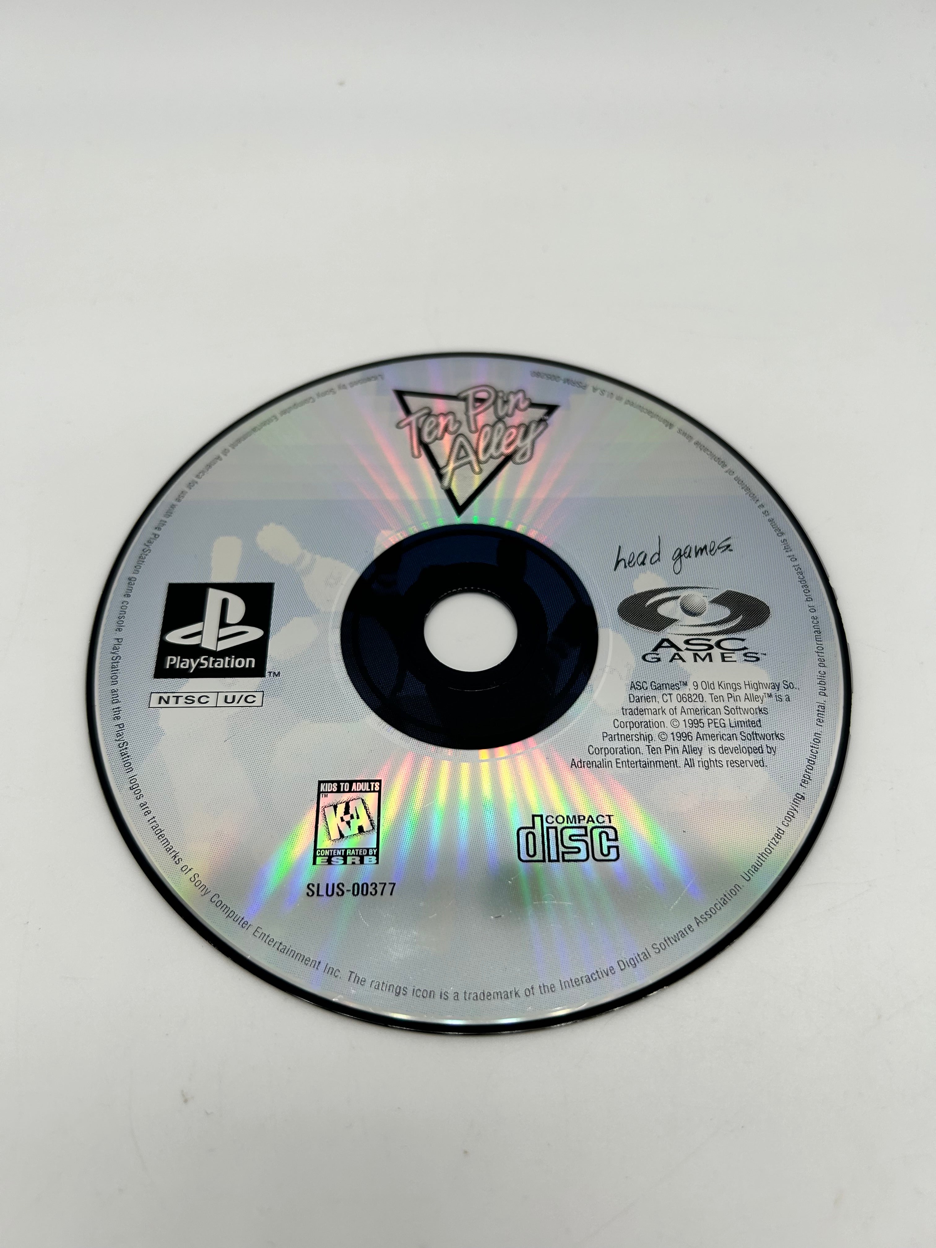 SONY PLAYSTATiON [PS1] | TEN PIN ALLEY – PiXEL-RETRO.COM
