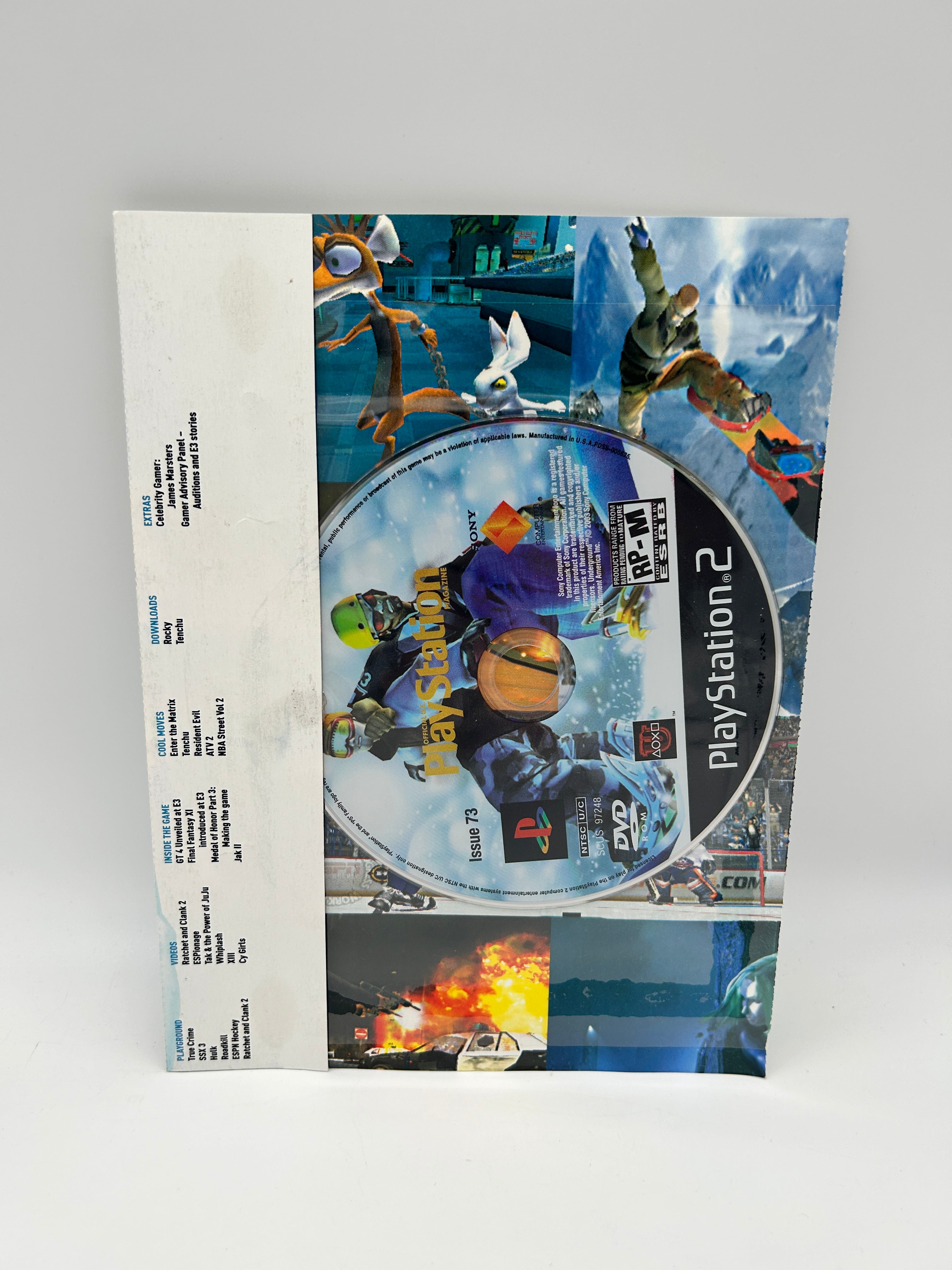 SONY PLAYSTATiON PS2 OFFiCiAL US PLAYSTATiON MAGAZiNE | DEMO DiSC #73 ...