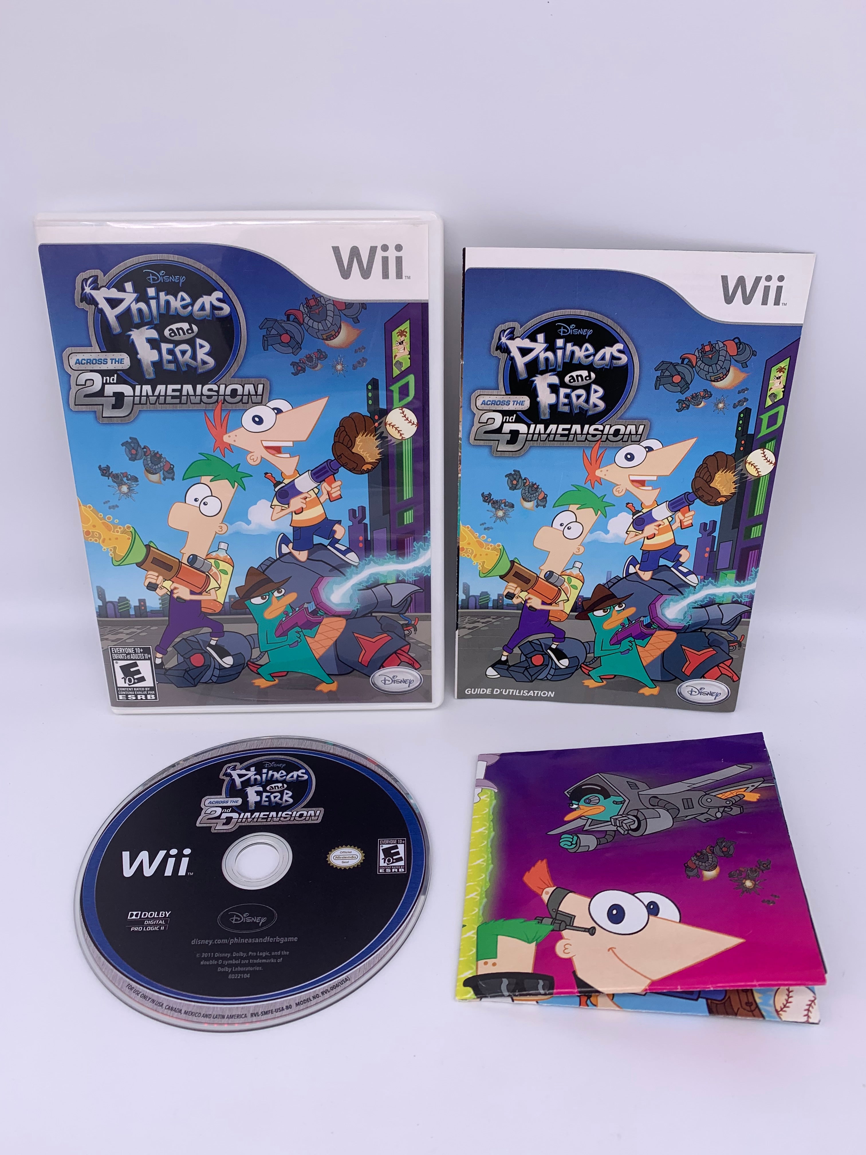 NiNTENDO Wii | DiSNEY PHiNEAS AND FERB ACROSS THE 2ND DiMENSiON – PiXEL ...