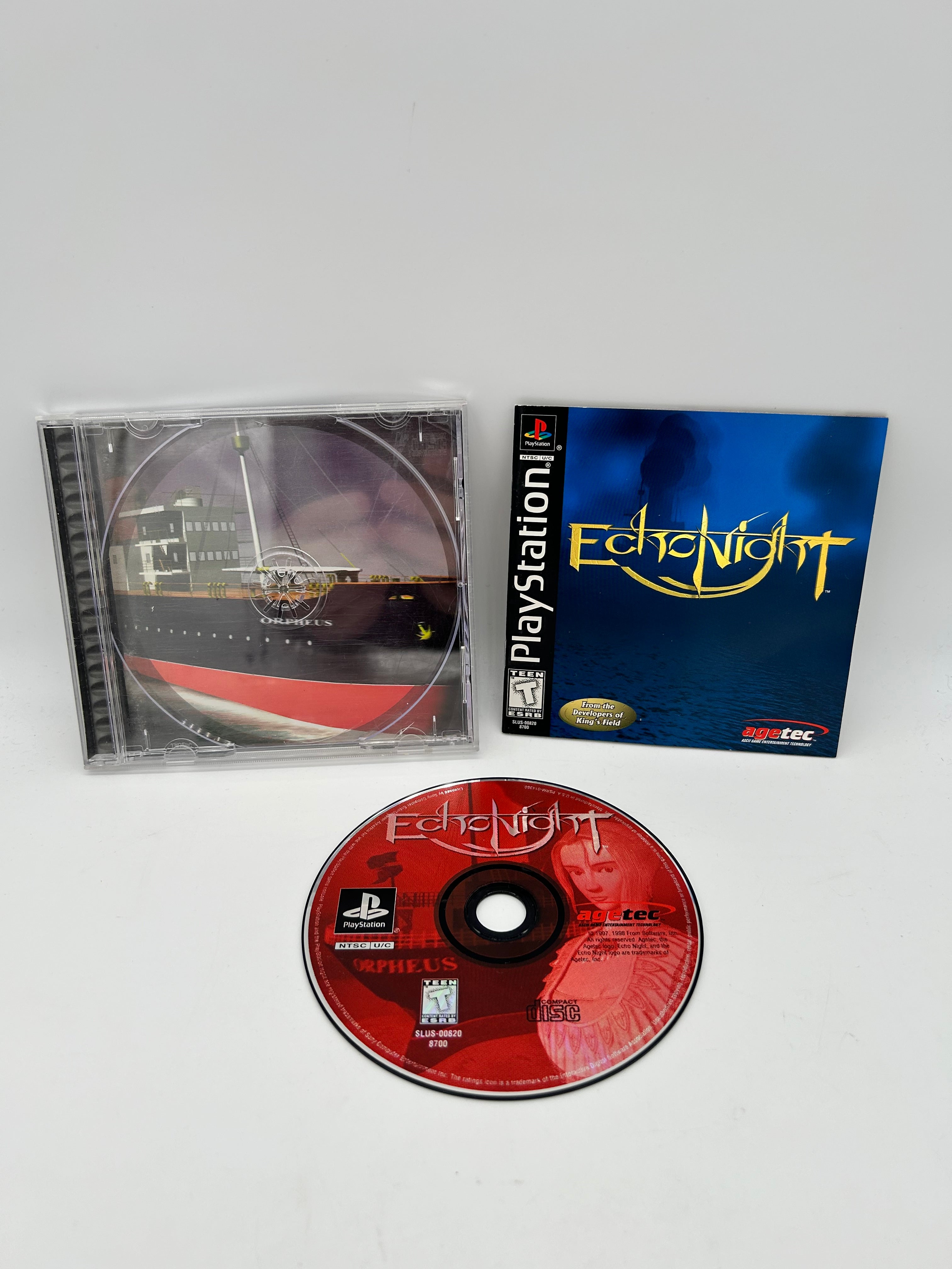 SONY PLAYSTATiON [PS1] | ECHO NiGHT – PiXEL-RETRO.COM