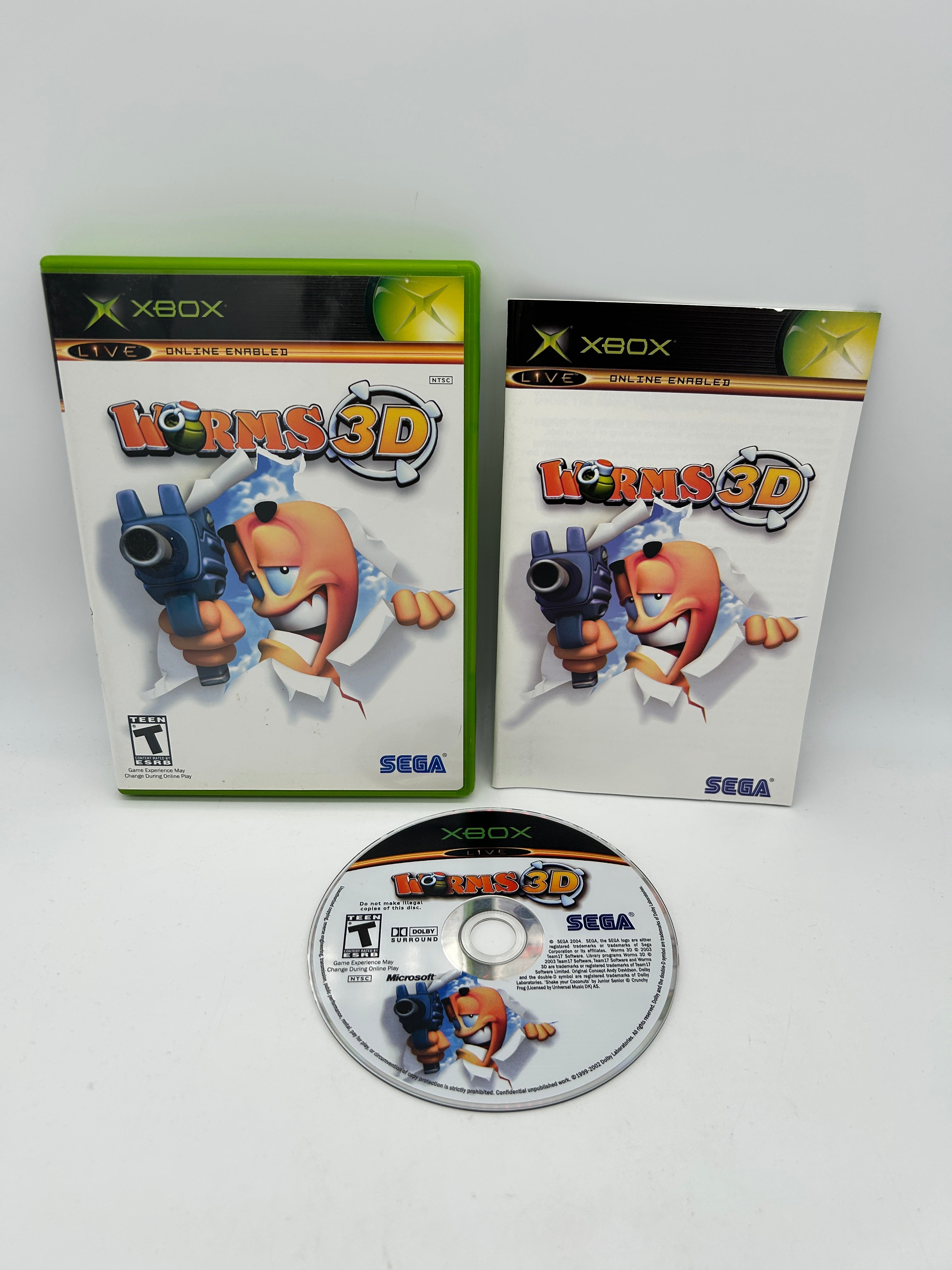 MiCROSOFT XBOX ORiGiNAL | 3D WORMS – PiXEL-RETRO.COM