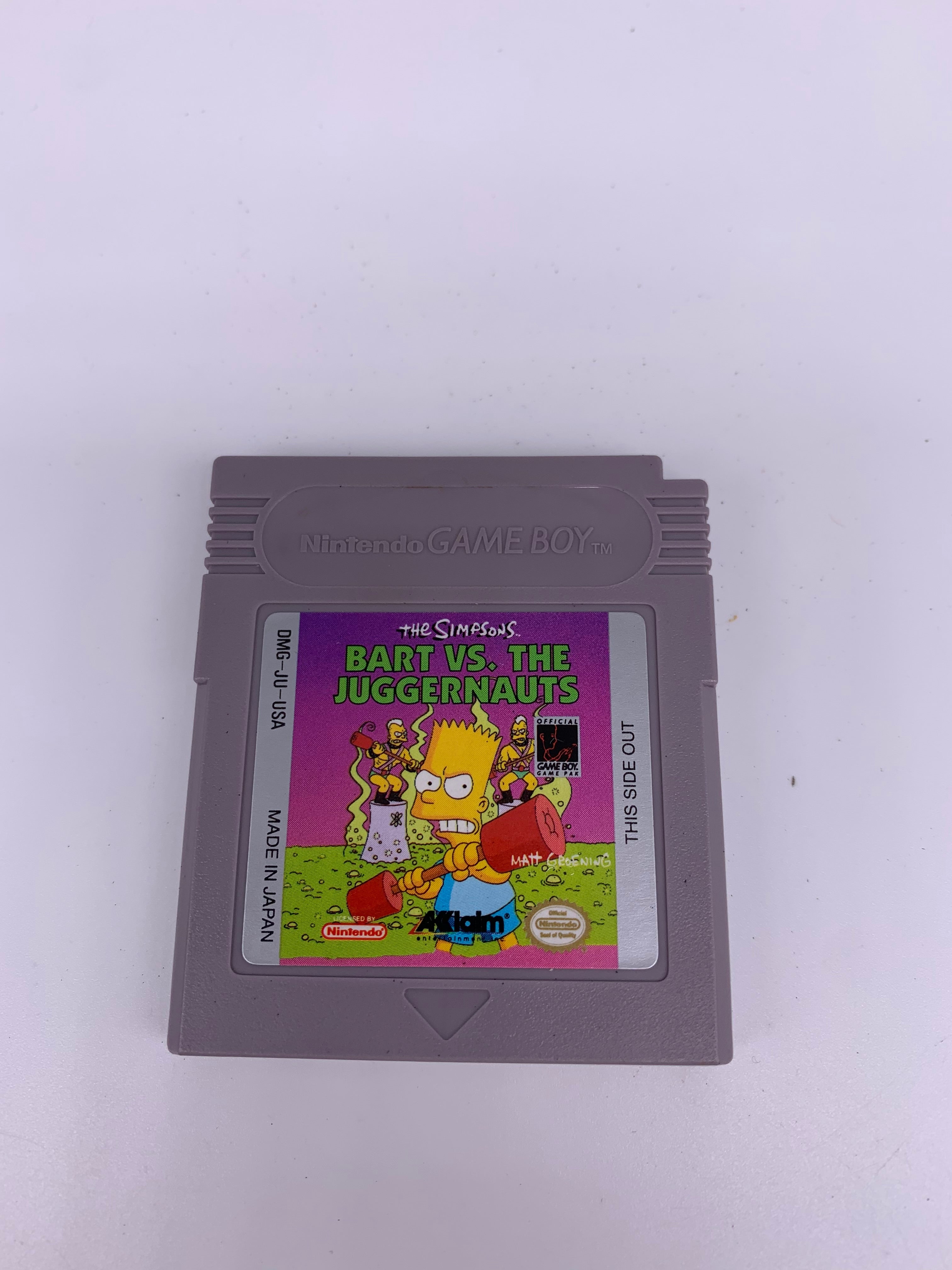 NiNTENDO GAME BOY [GB] ORiGiNAL | THE SiMPSONS BART VS THE JUGGERNAUTS ...