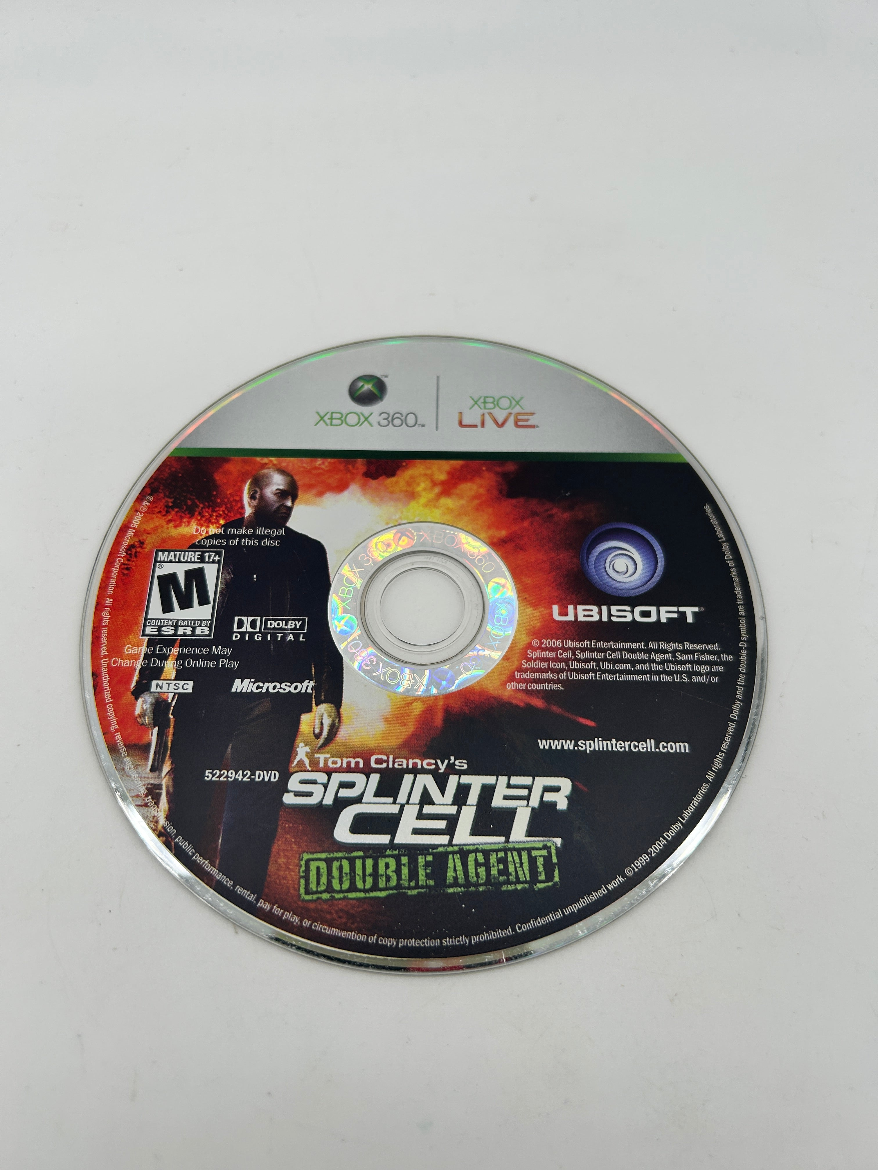 Microsoft XBOX 360 | TOM CLANCYS SPLiNTER CELL DOUBLE AGENT – PiXEL ...