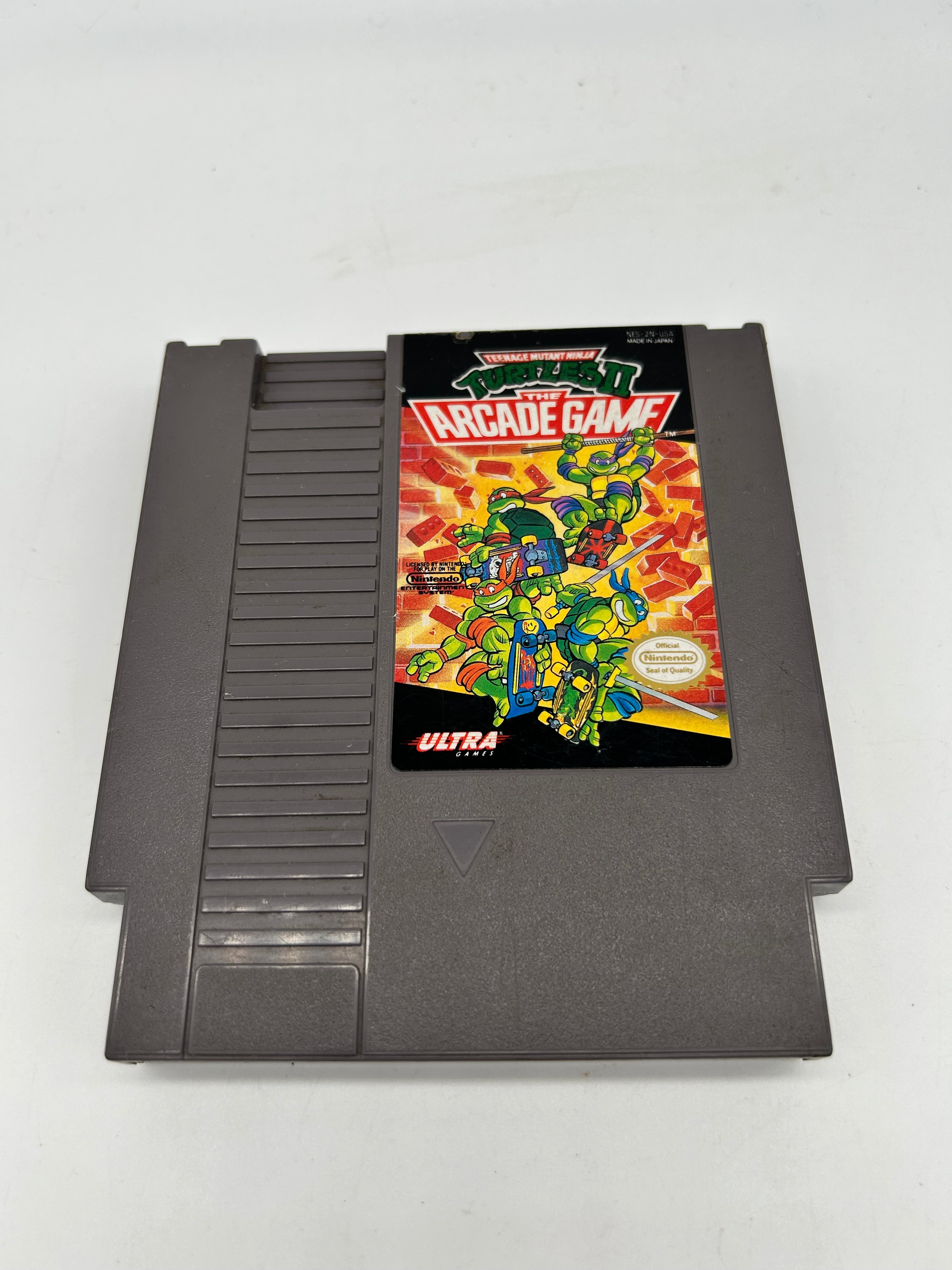NiNTENDO NES ORiGiNAL TEENAGE MUTANT NiNJA TURTLES II THE ARCADE GAME ...