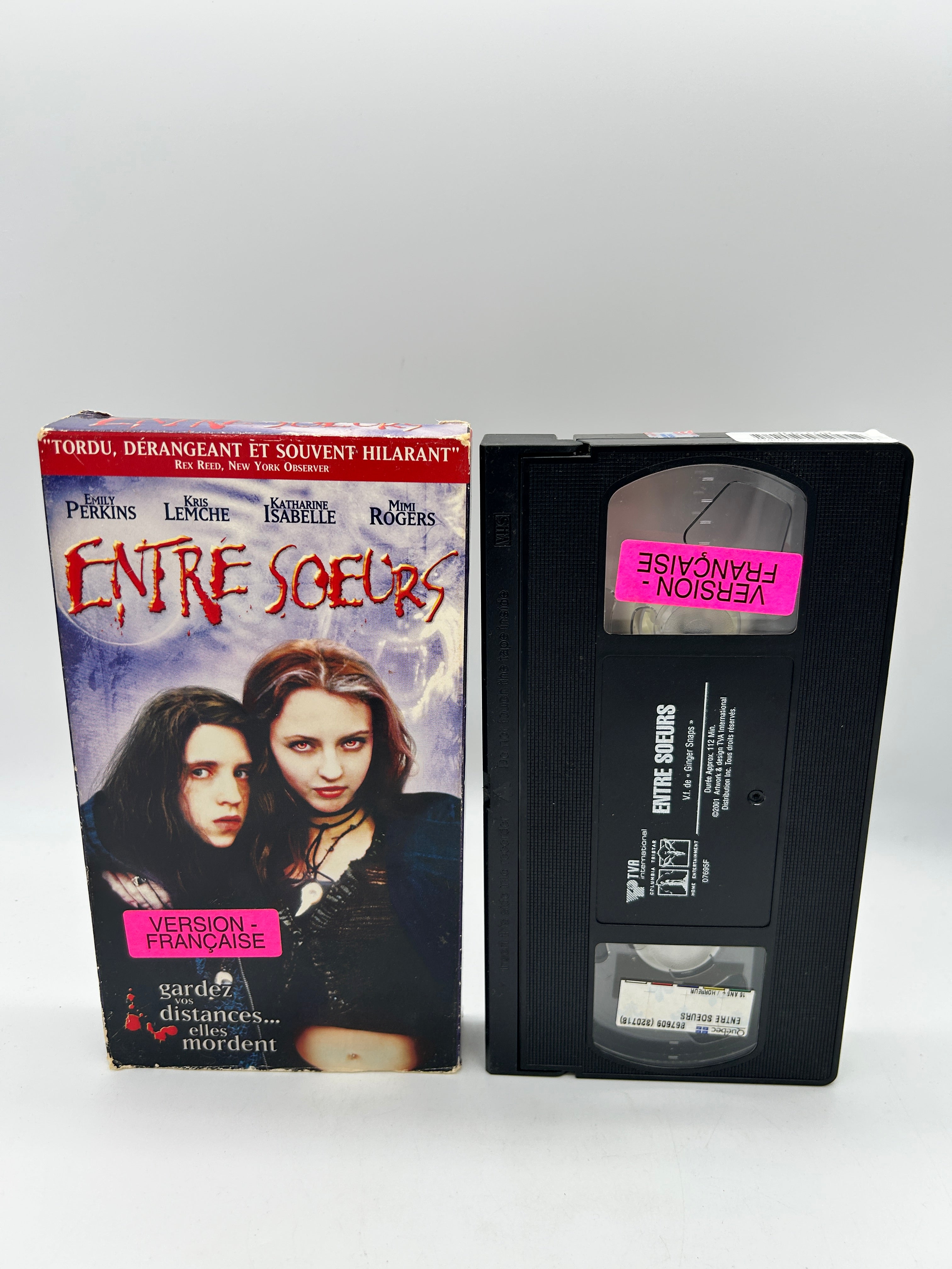 FRENCH VHS FILM | BETWEEN SISTERS [GINGER SNAPS] – PiXEL-RETRO.COM