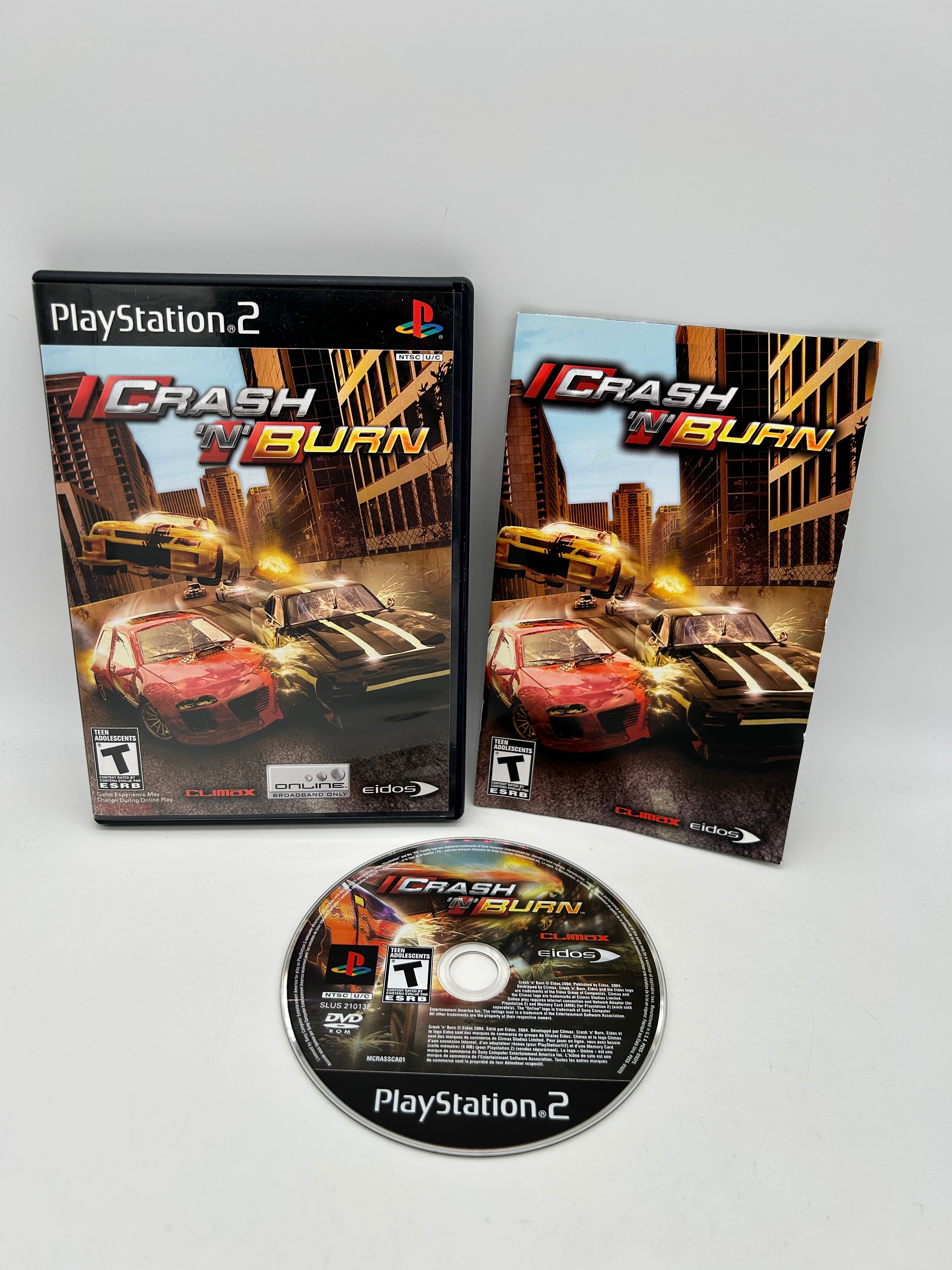 SONY PLAYSTATiON 2 [PS2] | CRASH N BURN – PiXEL-RETRO.COM