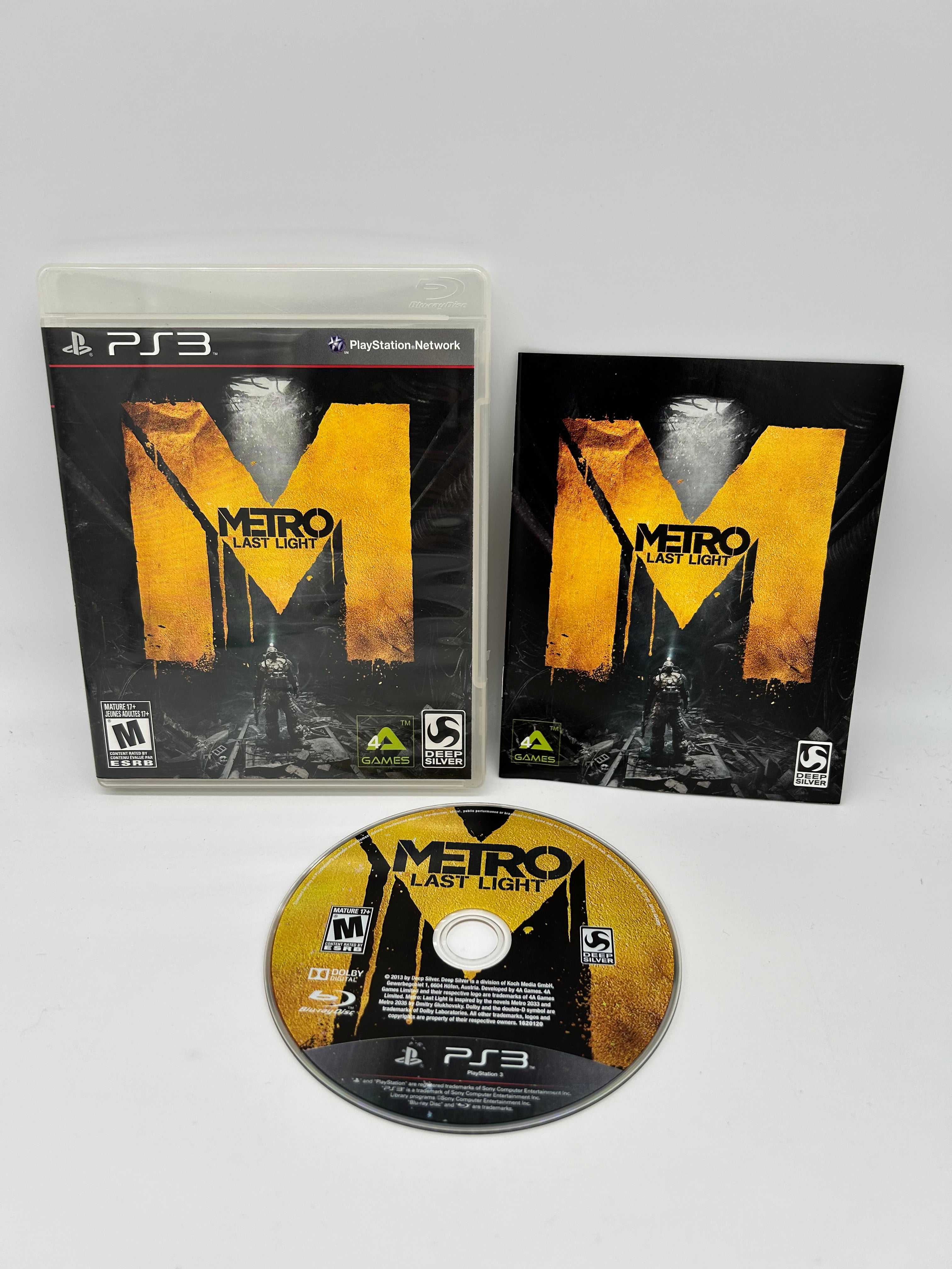 SONY PLAYSTATiON 3 [PS3] | METRO LAST LiGHT – PiXEL-RETRO.COM