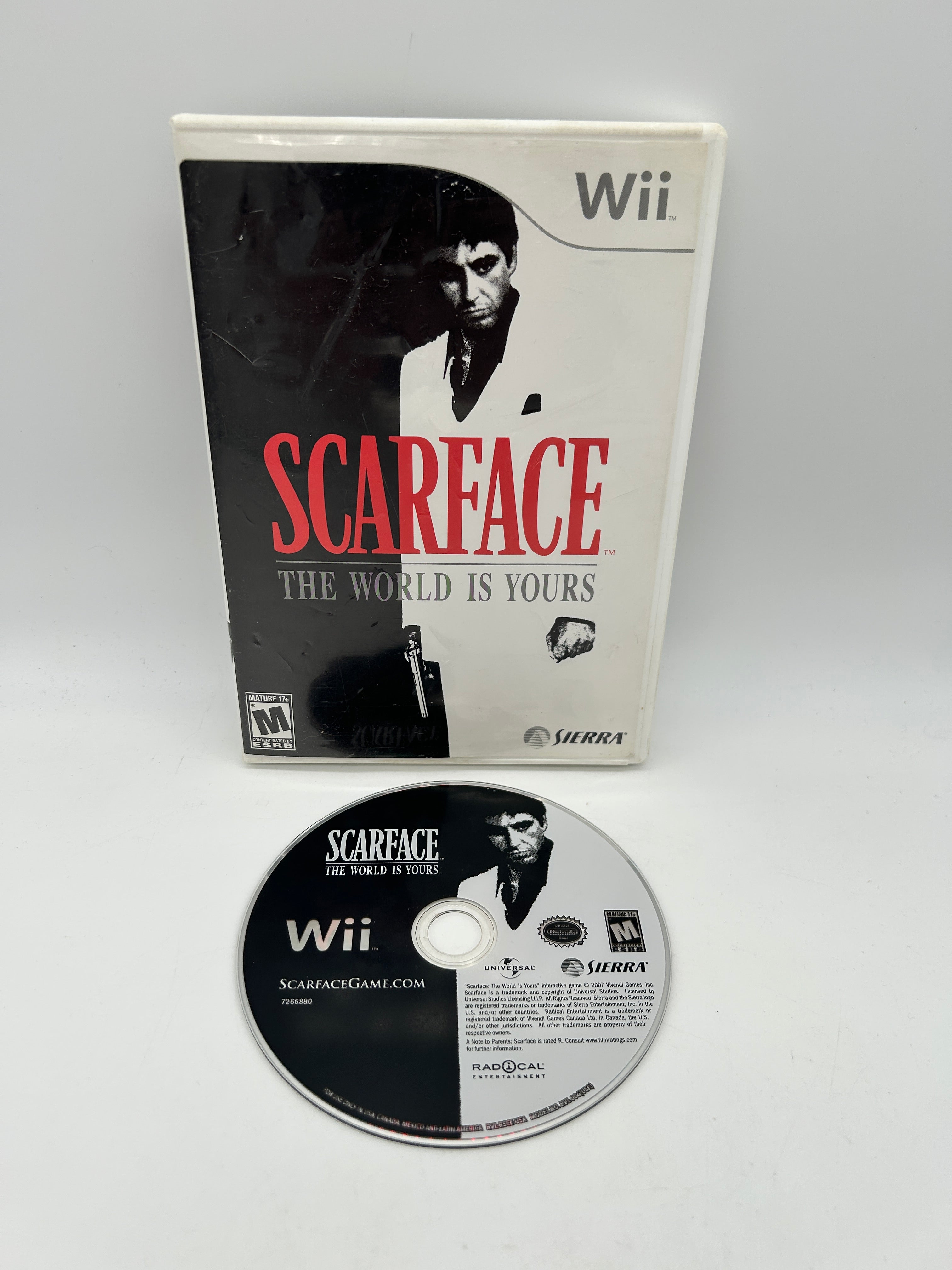 NiNTENDO Wii | SCARFACE THE WORLD iS YOURS – PiXEL-RETRO.COM