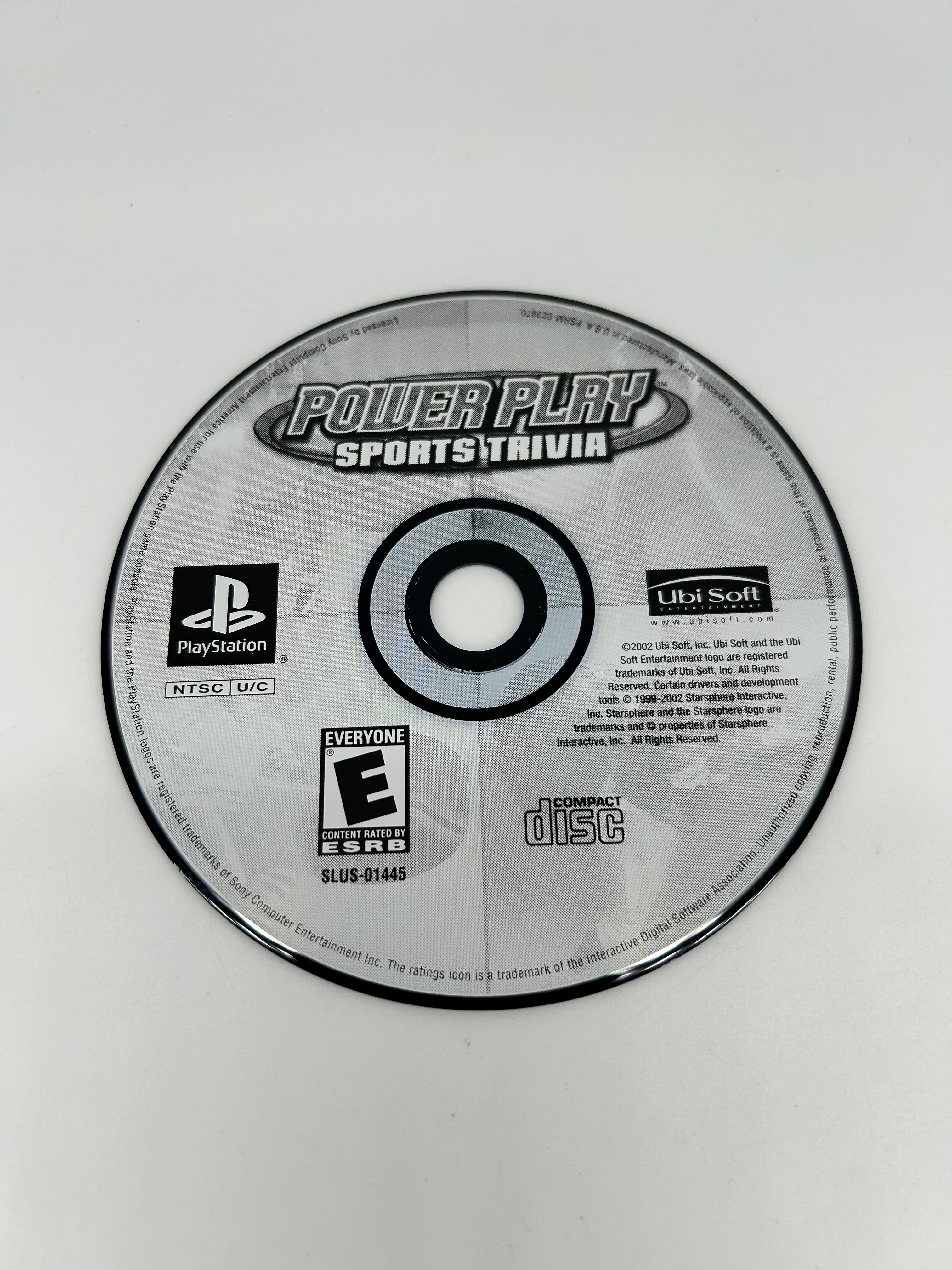 SONY PLAYSTATiON [PS1] | POWER PLAY SPORTS TRiViA – PiXEL-RETRO.COM