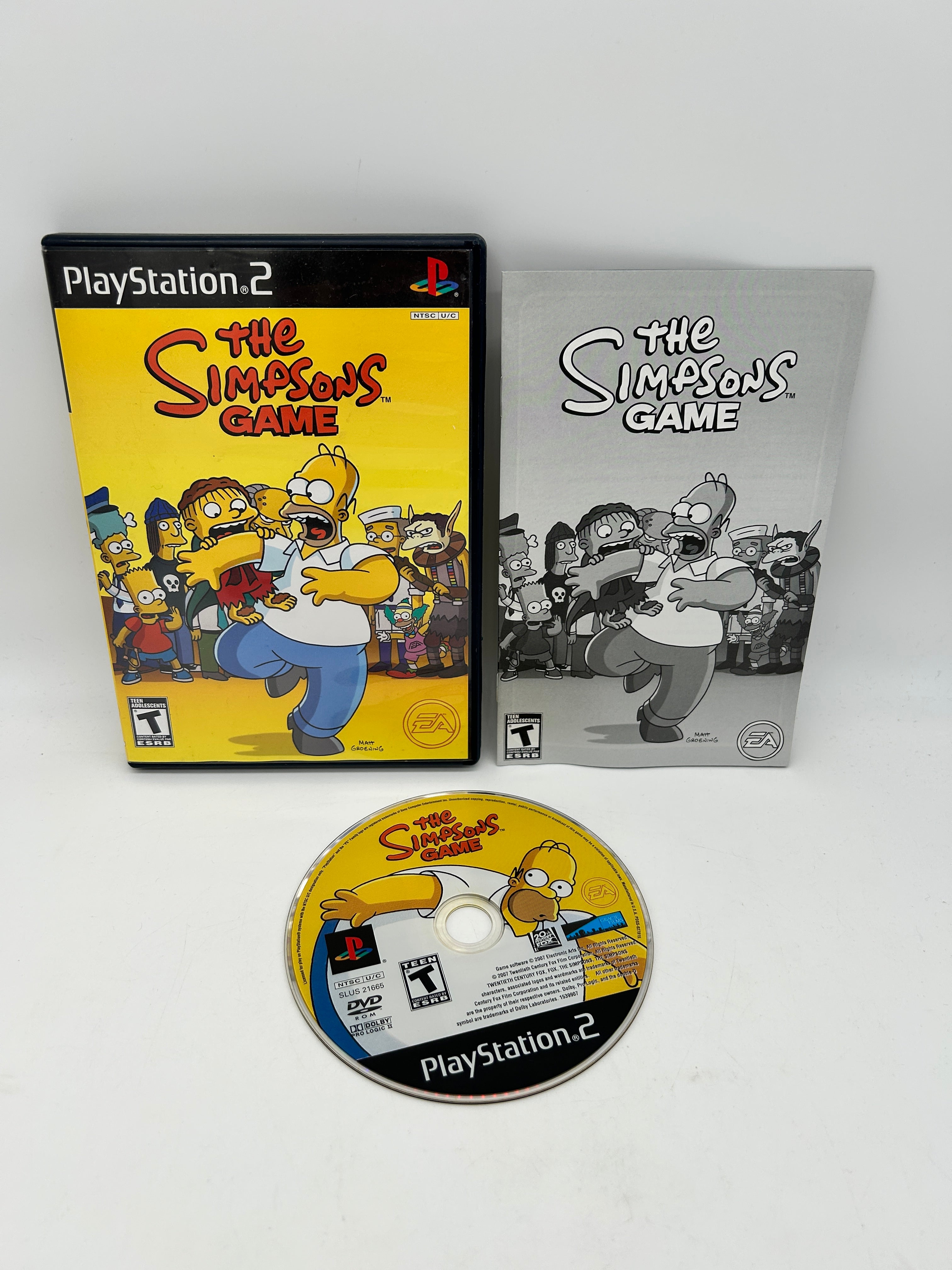 SONY PLAYSTATiON 2 [PS2] | THE SIMPSONS GAME – PiXEL-RETRO.COM