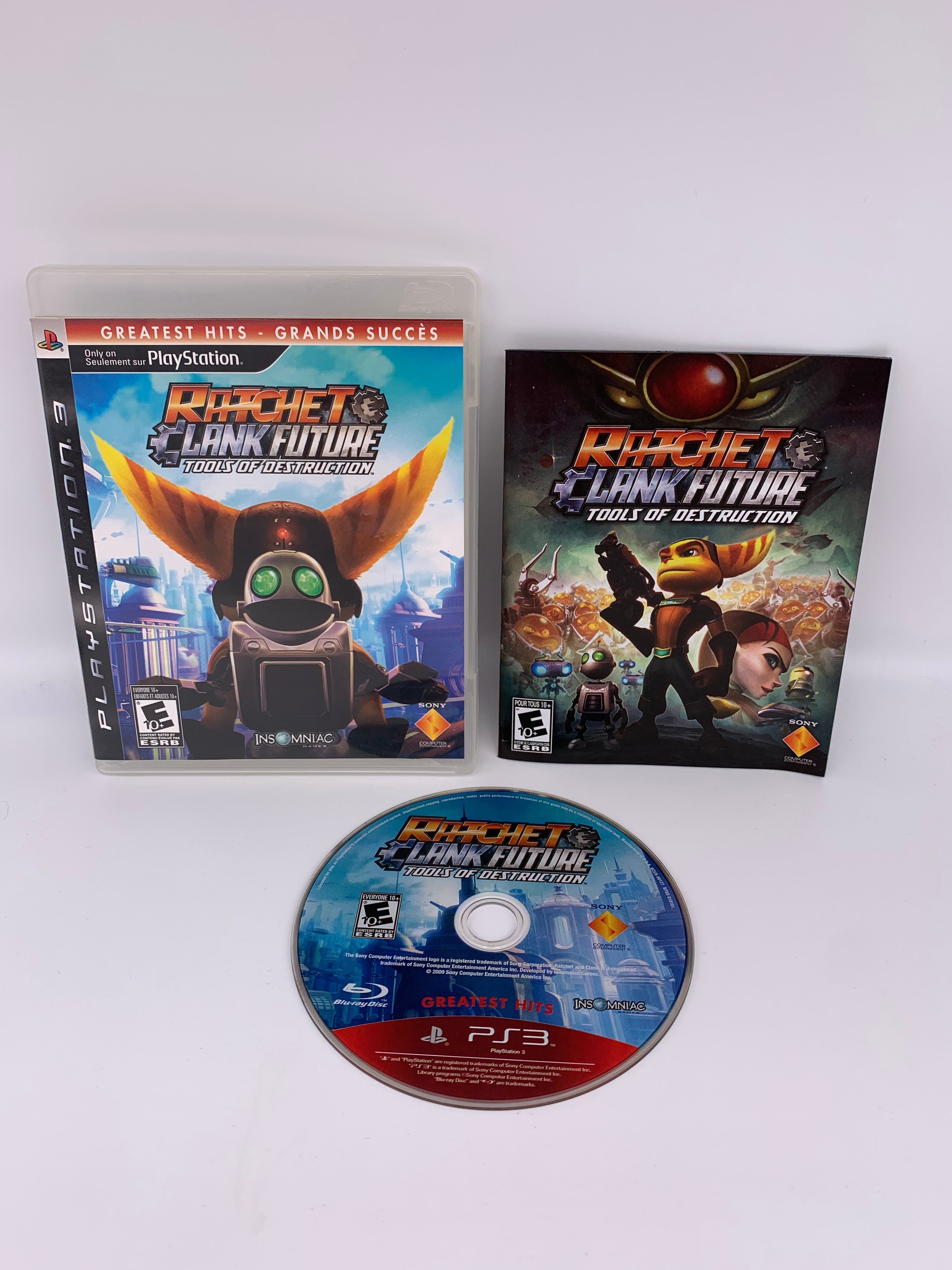 SONY PLAYSTATiON 3 PS3 RATCHET CLANK FUTURE TOOLS OF DESTRUCTiON ...