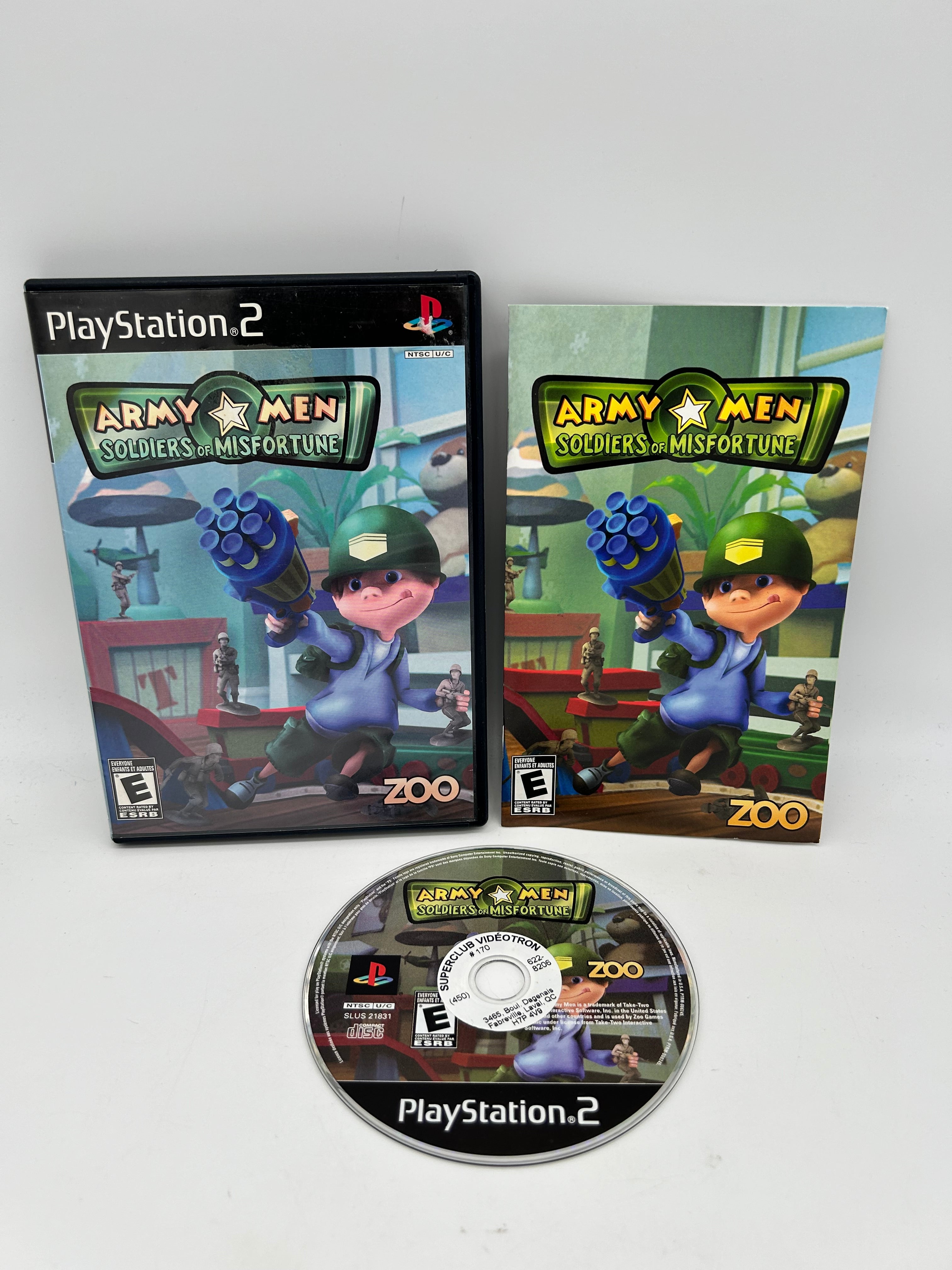SONY PLAYSTATiON 2 [PS2] | ARMY MEN SOLDIERS OF MISFORTUNE – PiXEL ...